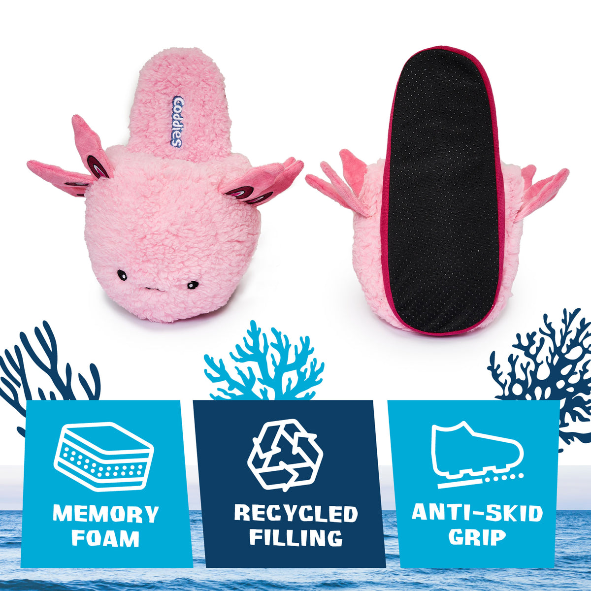 Coddies® Axolotl Slippers