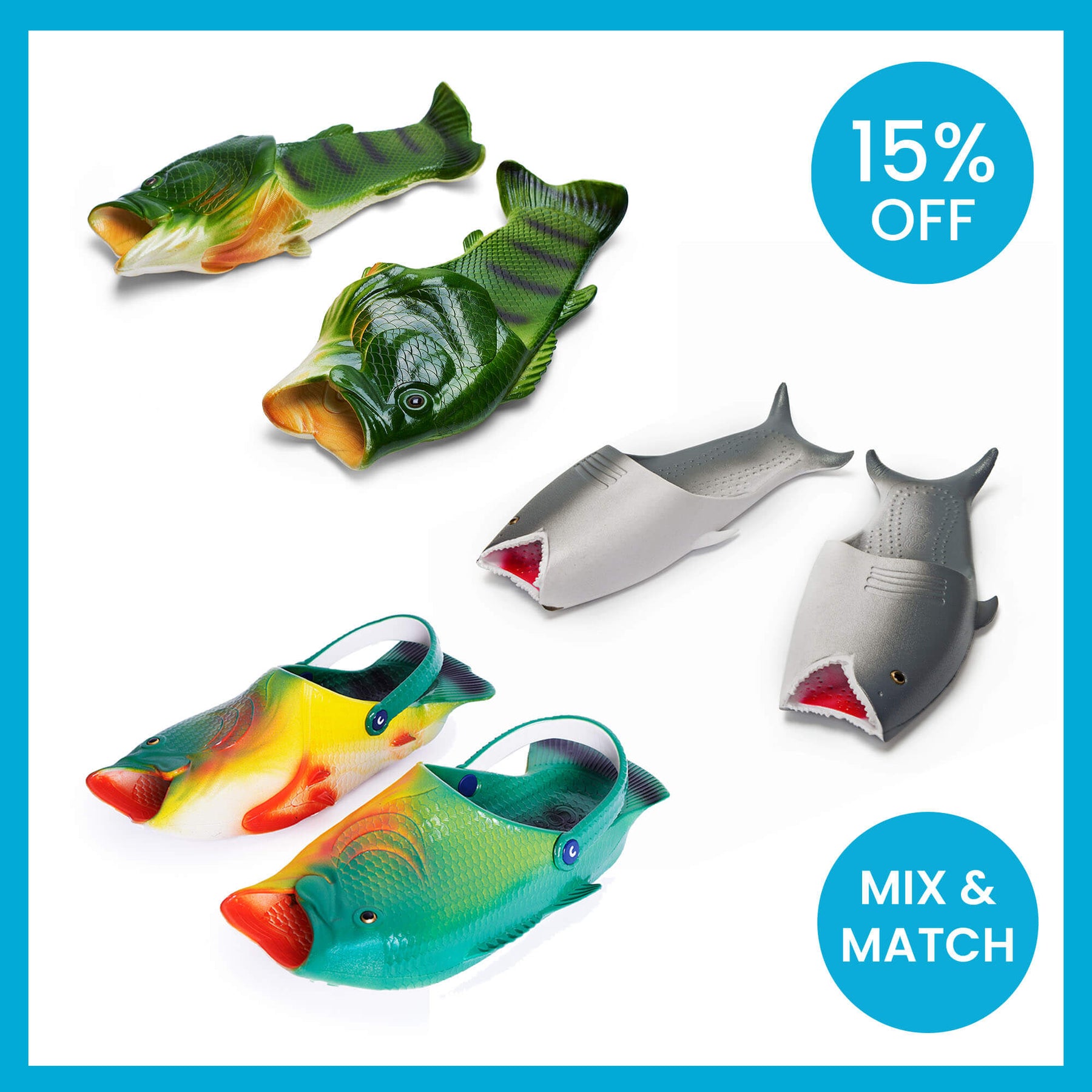 Fish Flip Flops Mix & Match – Coddies